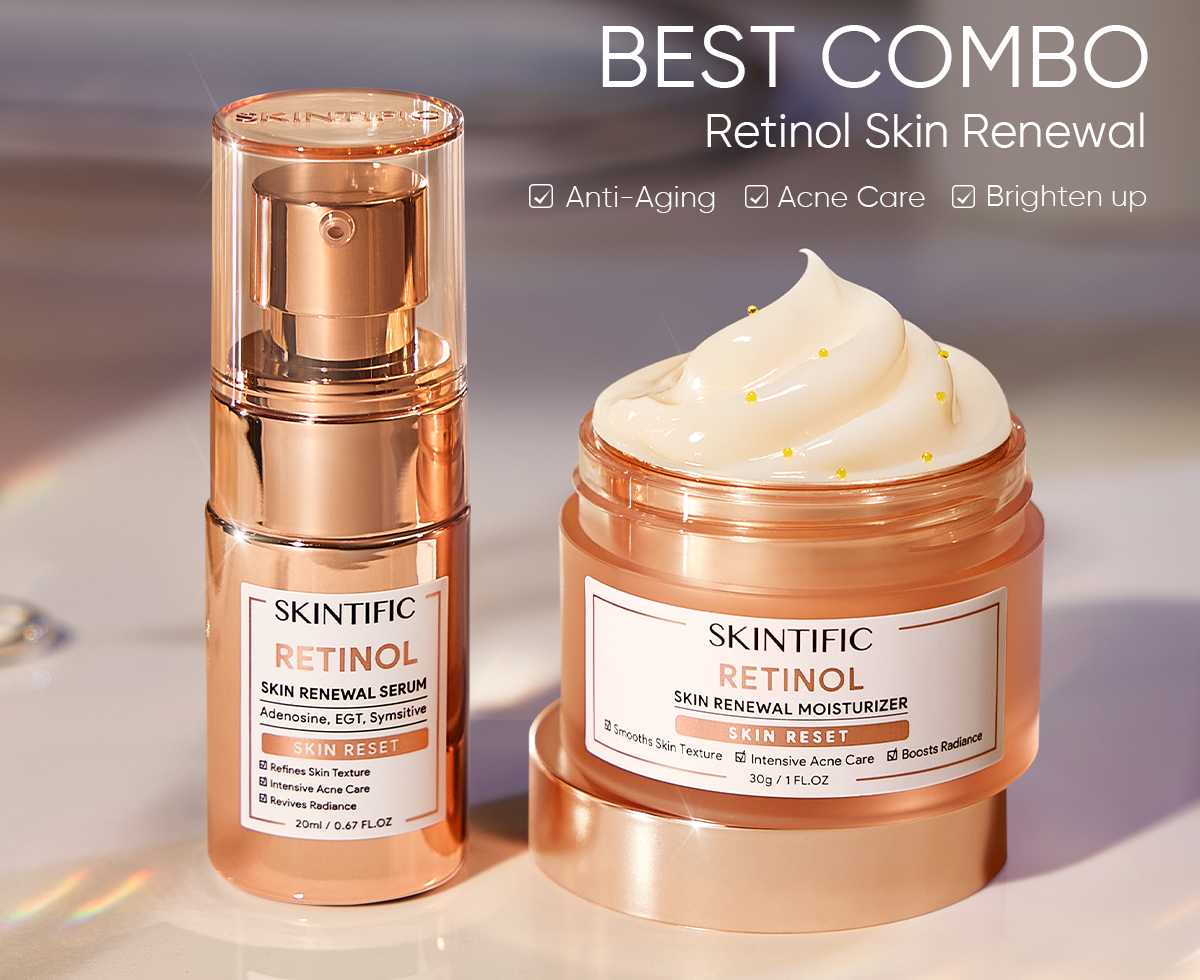 Jual SKINTIFIC - 4PCS Day & Night Renew Paket Skincare Set | Retinol ...