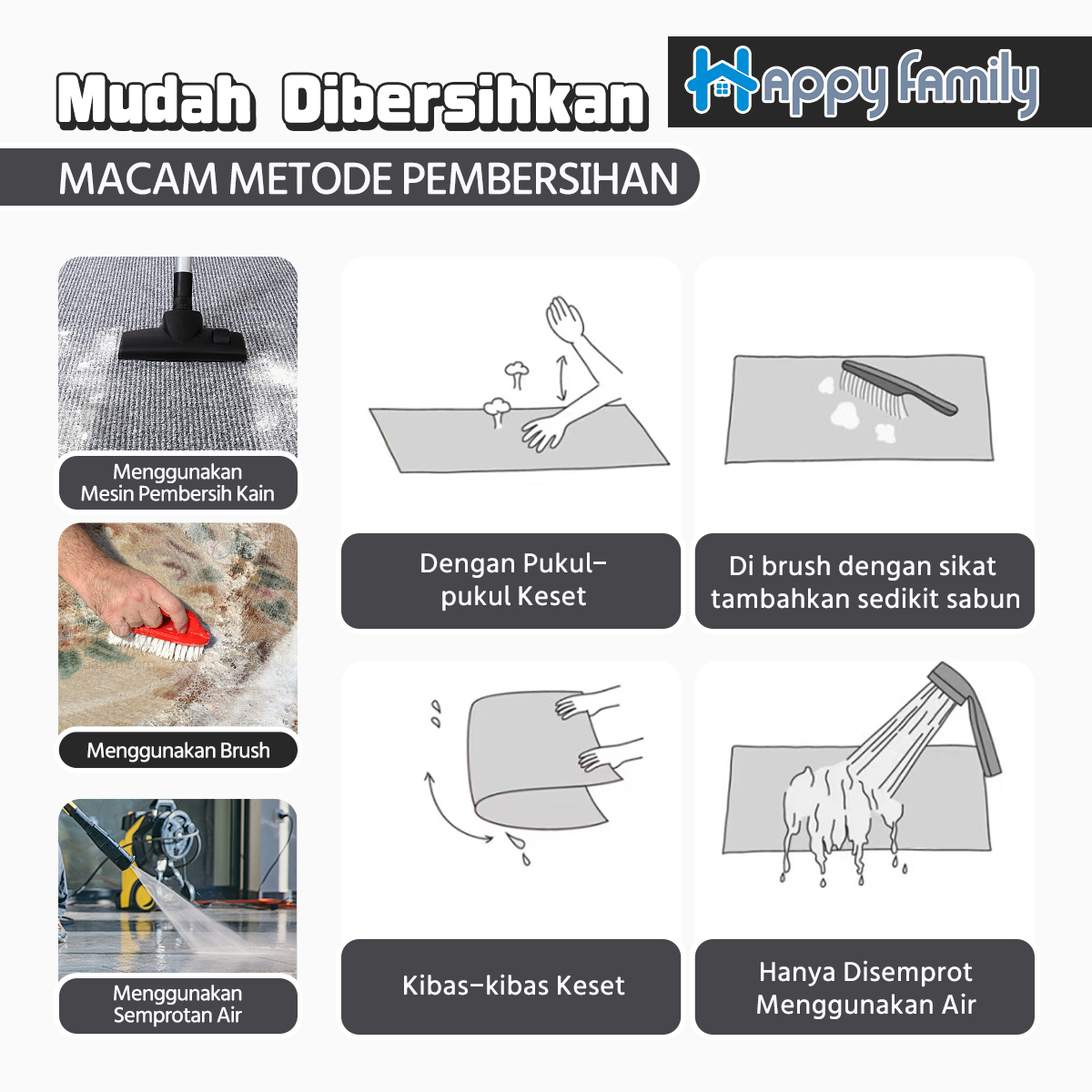 Jual (HF) LOKAL Keset Lantai MOTIF NATAL 30x50CM Nyerap Air Modern Anti ...