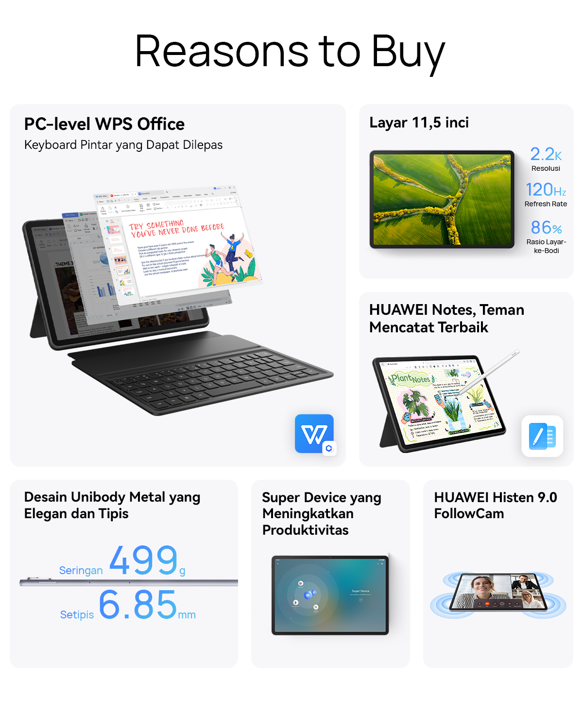 Jual HUAWEI MatePad 11.5-inch Tablet | PC-level WPS Office | Keyboard ...