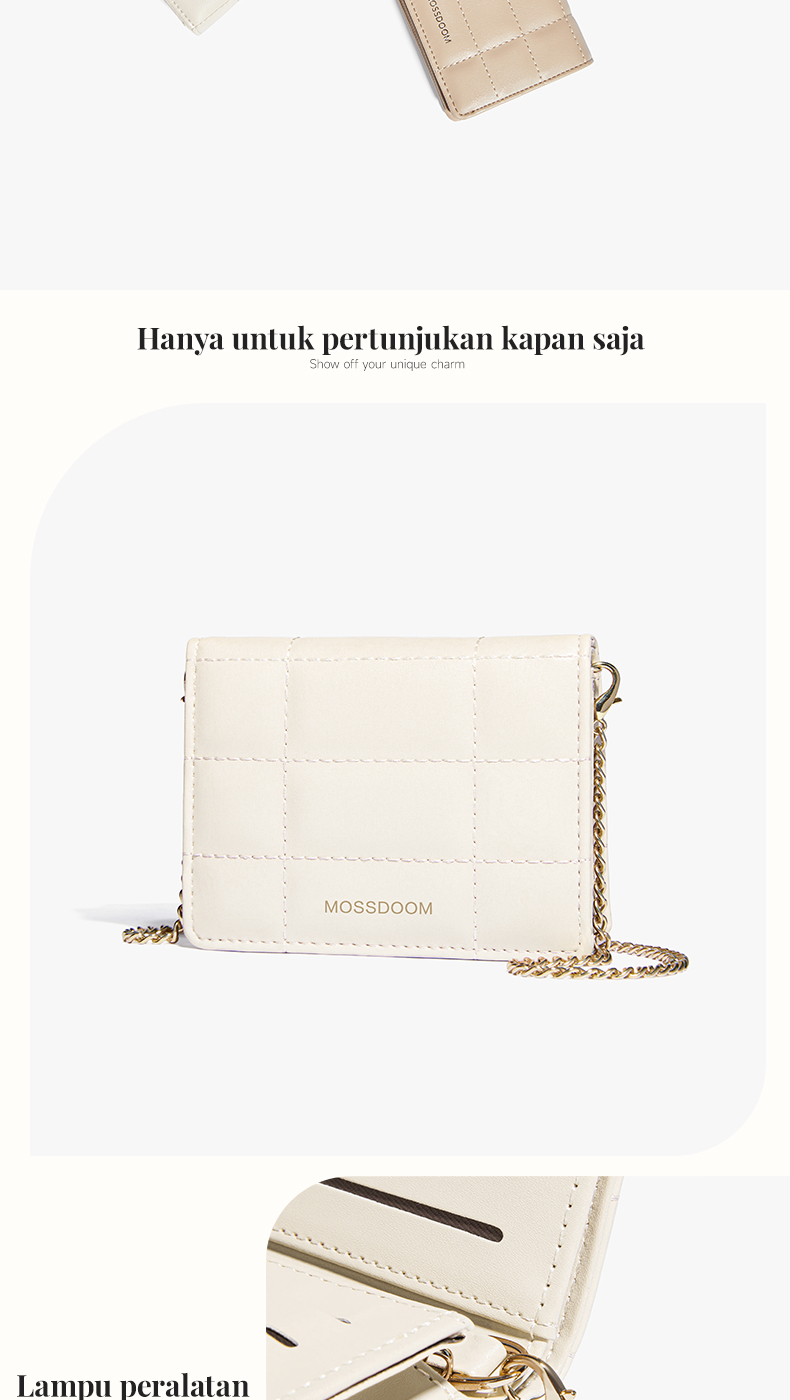 Jual MOSSDOOM Tas Wallet Jeannette Wallet Tas Selempang Rantai Panjang ...