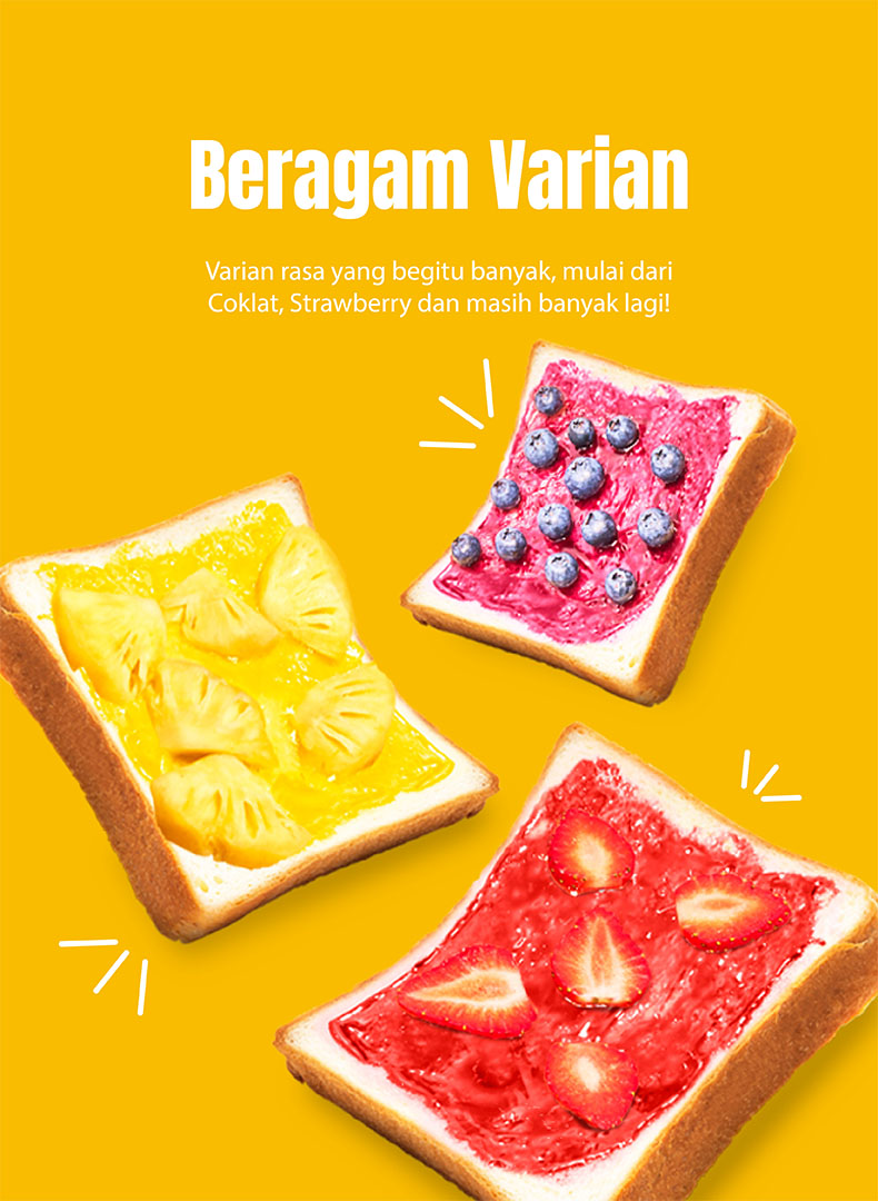 Jual Narosa Roti Lembut Roti Isi Halal Rasa Cokelat Nanas Keju ...