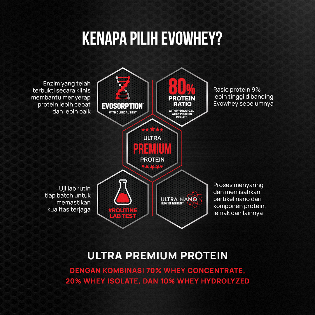 Jual Evolene - EvoWhey Protein 12 Sachet/372gr - Suplemen Fitness ...