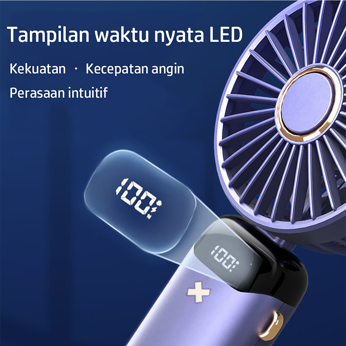 Jual DL Kipas Angin Mini Portable Usb 20000 mAh Kipas Lipat / Kipas ...