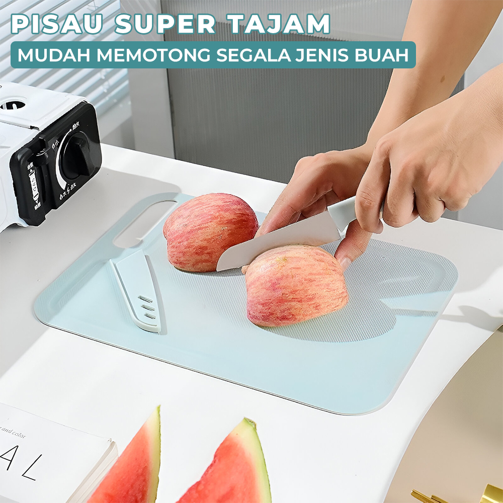 Jual FH8 Pisau Set 5 in 1 Bahan Stainless Steel / Talenan / Great ...