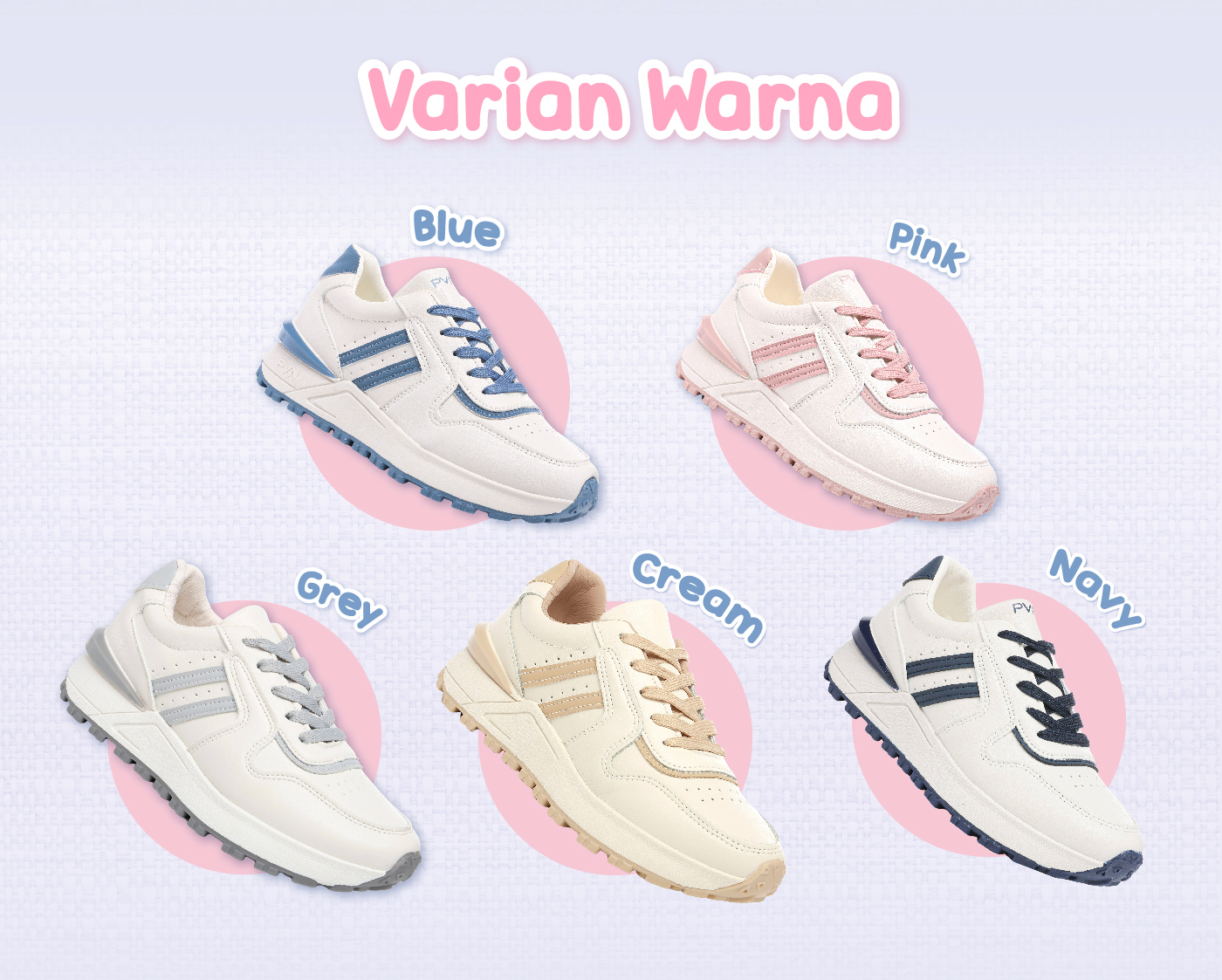 Jual PVN Haechan Sepatu Sneakers Wanita Sport Shoes Grey 503 | Shopee ...