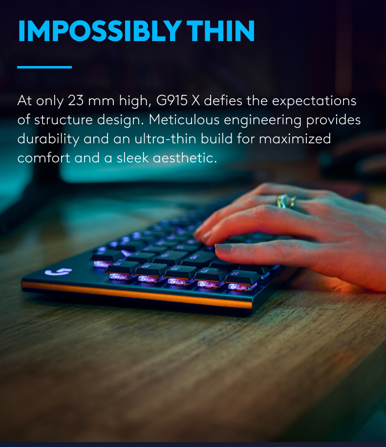 Jual Logitech G915 X Keyboard Gaming Wired, Keycaps PBT Dua Lapis ...