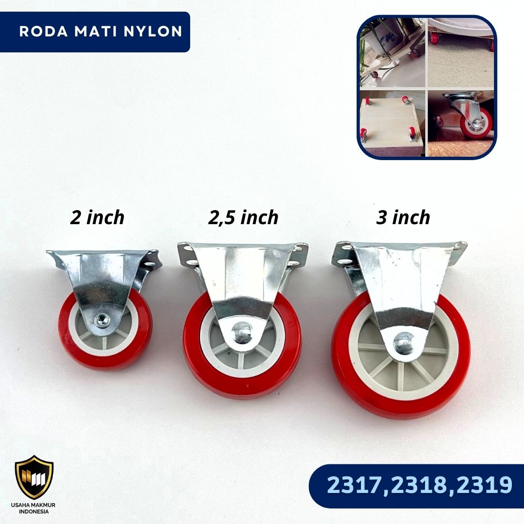 Jual Roda Etalase Roda Caster PVC Roda Lemari 2 Inch 2,5 Inch,3 Inch ...