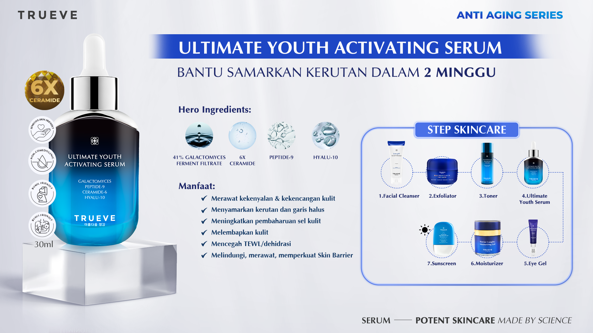 Jual TRUEVE Serum for All Skin Goals (Luminous dark spot, Acne care ...