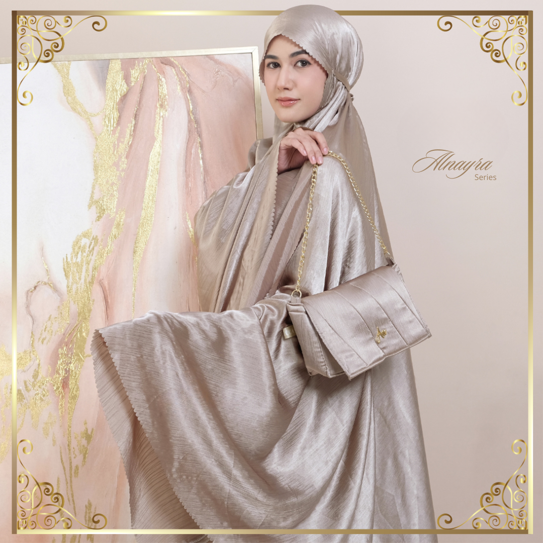 Jual ALMECCA - Mukena Dewasa 2in1 Mewah Silk Premium 2in1 Alnayra Series | Shopee Indonesia
