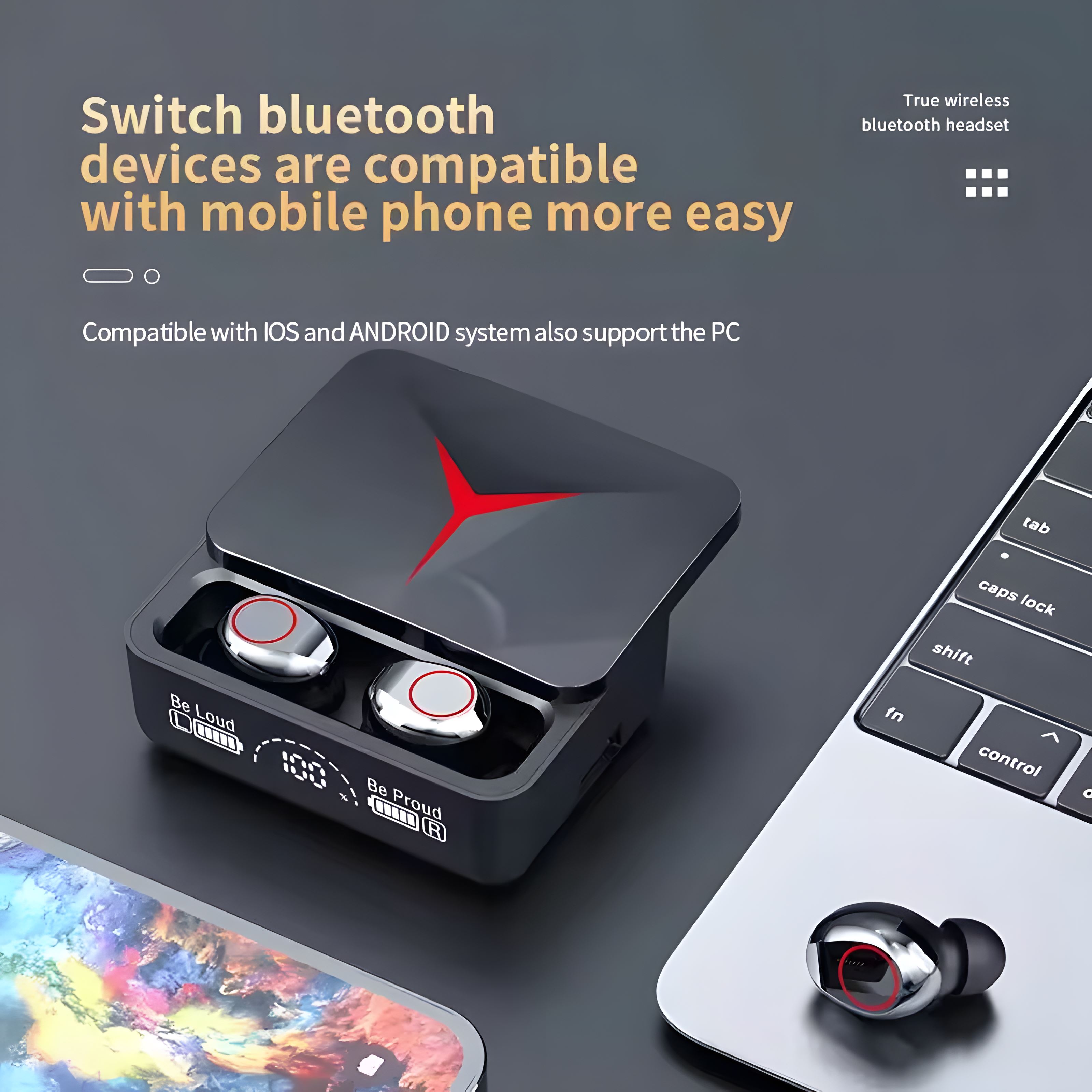 Jual LENTIVEN TWS BLUETOOTH Wireless Earphone Gaming Headphone Headset ...