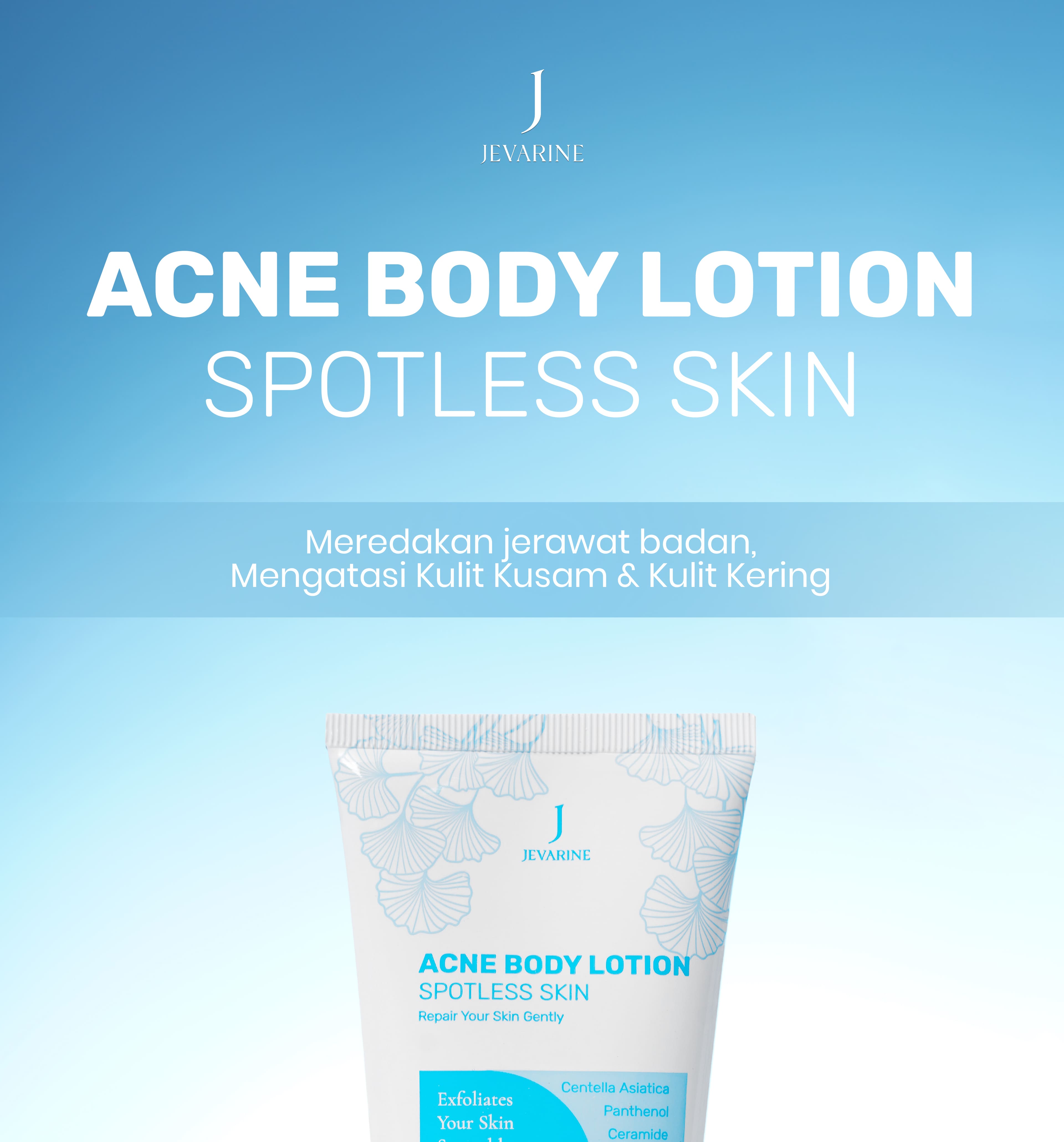 Jual JEVARINE Acne Body Lotion Spotless Skin Untuk Jerawat Badan Kulit ...