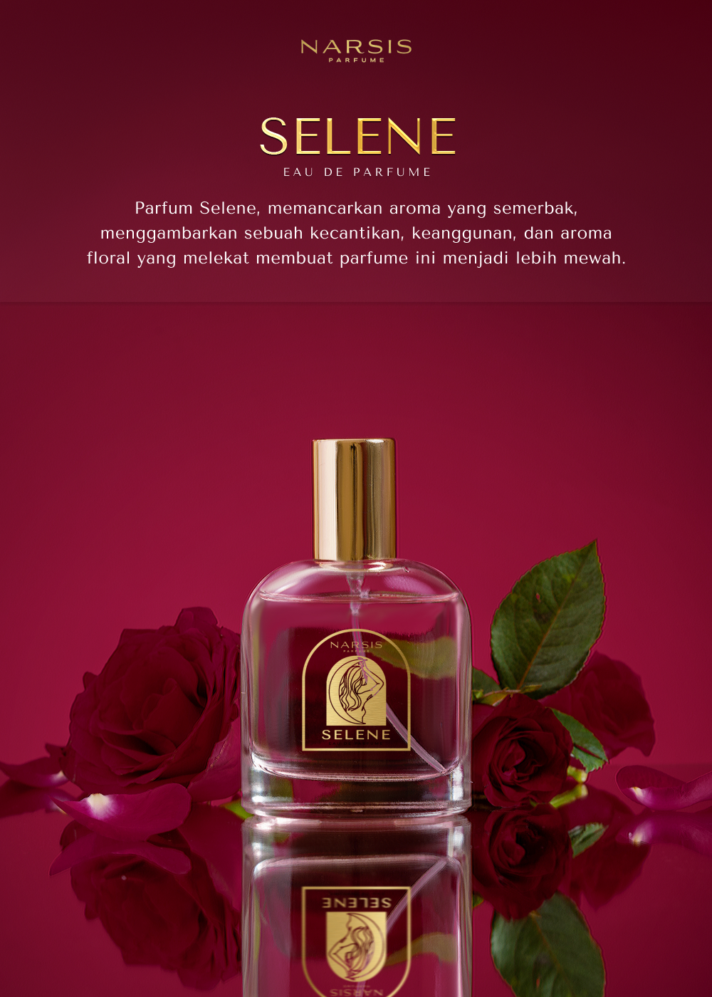 Jual Narsis Selene Eau De Parfume With Rose Citrus Jasmine Peach ...