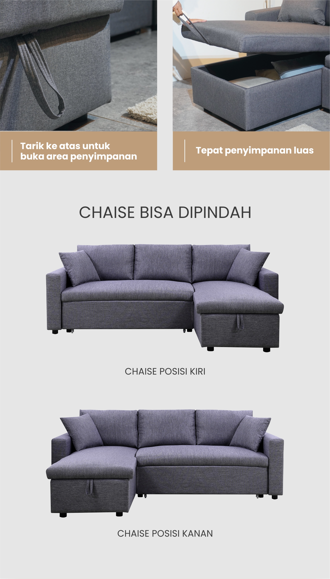 Jual Pira Bavarian - Camila SFC Sofa Multifungsi / Sofa Bed | Shopee ...