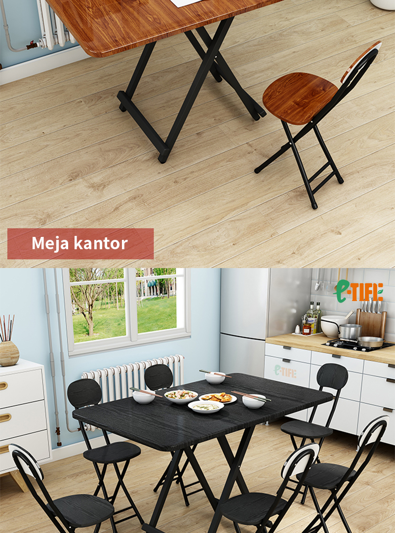 Jual E-TIFE Meja Lipat / Set Meja Makan Lipat Dan Kursi / Meja Lipat portable / Meja Lipat ...