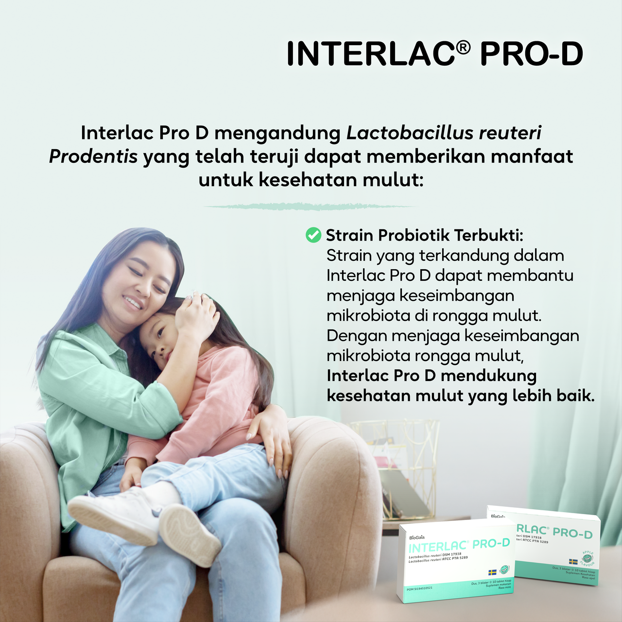 Jual Interlac Pro-D Tablet Hisap Apple 1 Strip @10 Tablet - Probiotik ...