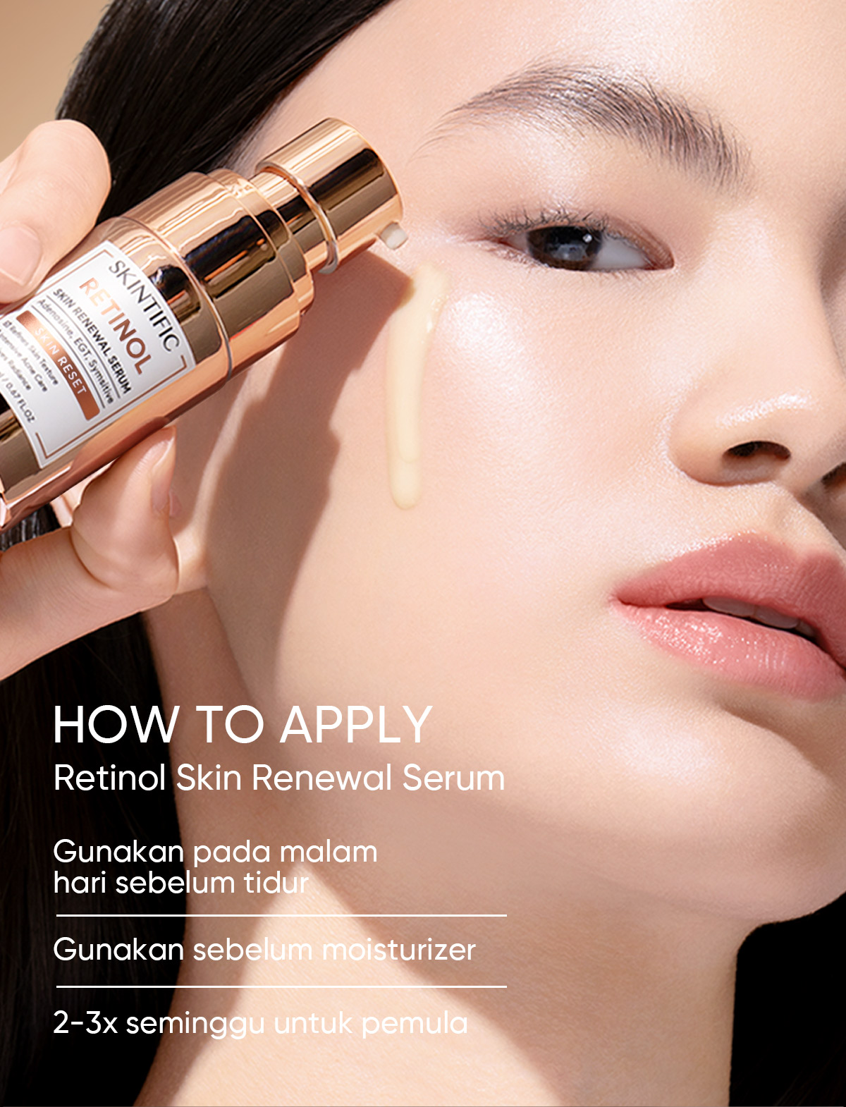 Jual SKINTIFIC - Retinol Skin Renewal Serum 20ml | Retinoid Menyamarkan Menghaluskan Tekstur ...