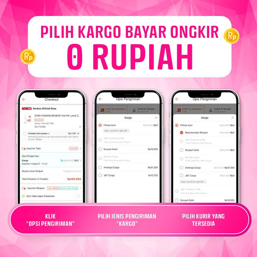 Jual [VOUCHER 4K] Bonbox Mop 2-in-1 Pel Lantai Membersih Hingga 360 Derajat Efisien Serat Pel ...