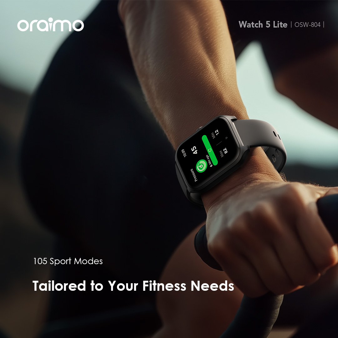 Jual (NEW LAUNCHING) oraimo Watch 5 Lite Smartwatch OSW-804 Jam Tangan ...