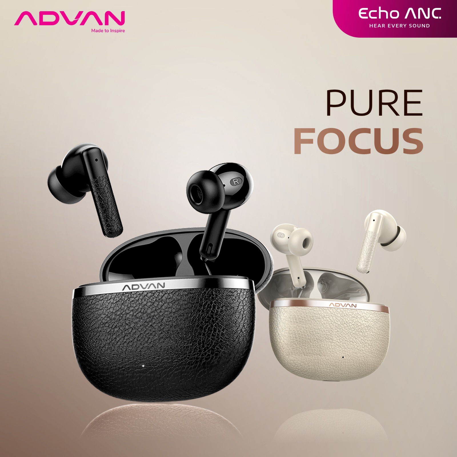 Jual [NEW LAUNCH] ADVAN TWS Echo ANC Bluetooth 5.4 Low Latency Active ...