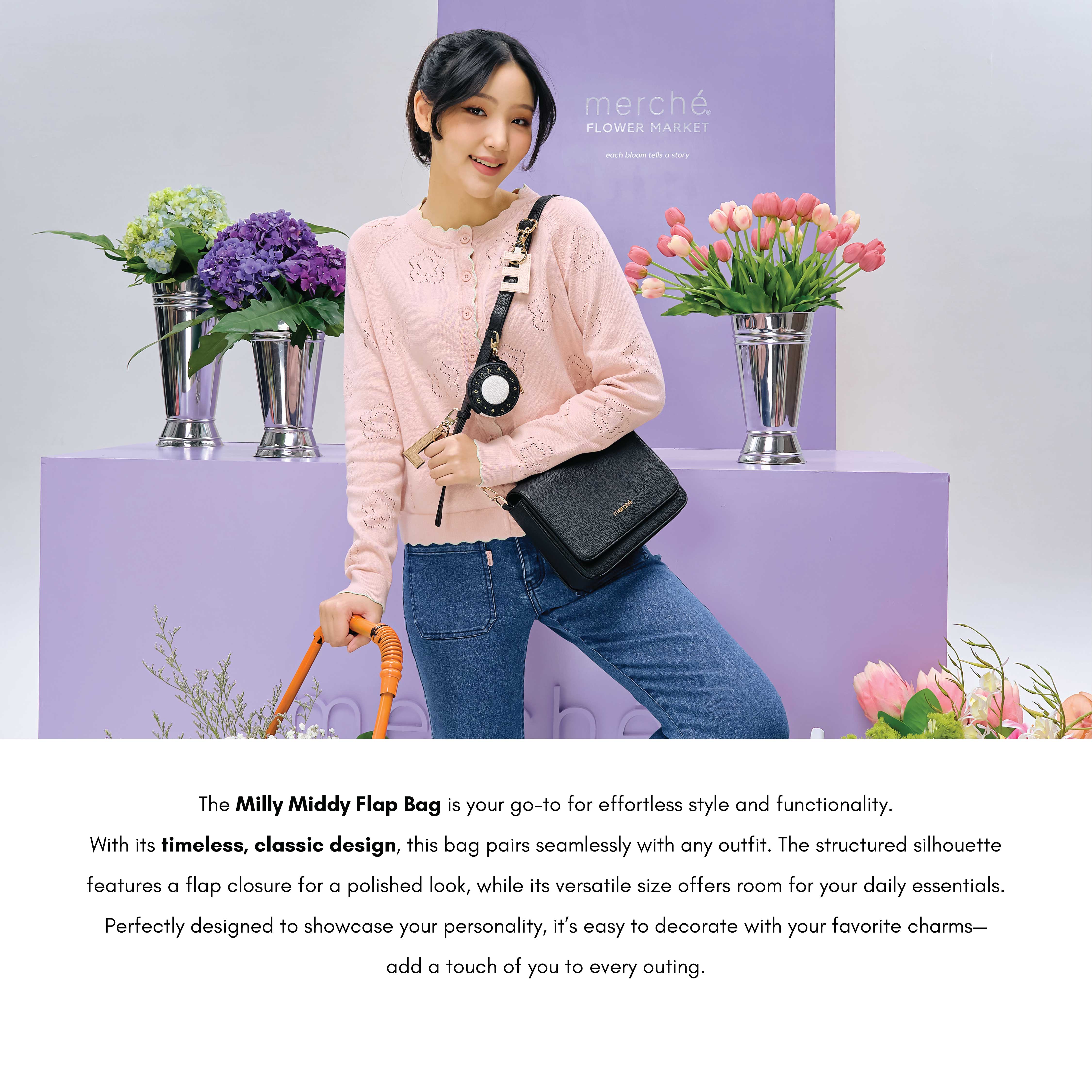 Jual Merche Tas Selempang Wanita Milly Medium | Shopee Indonesia