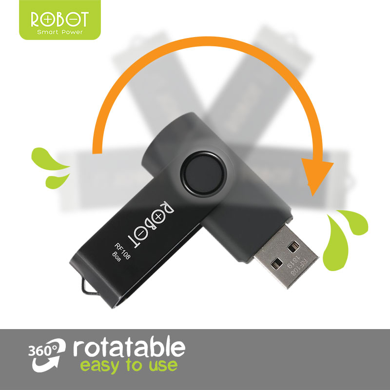 Jual ROBOT FlashDisk FlashDrive Penyimpanan Data New Rotatable U-Disk ...