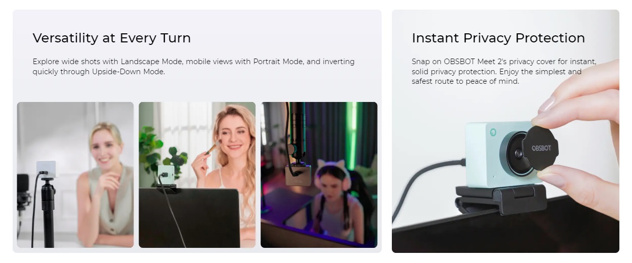 Jual OBSBOT Meet 2 AI-Powered 4K Streaming Camera - AURORA GREEN ...