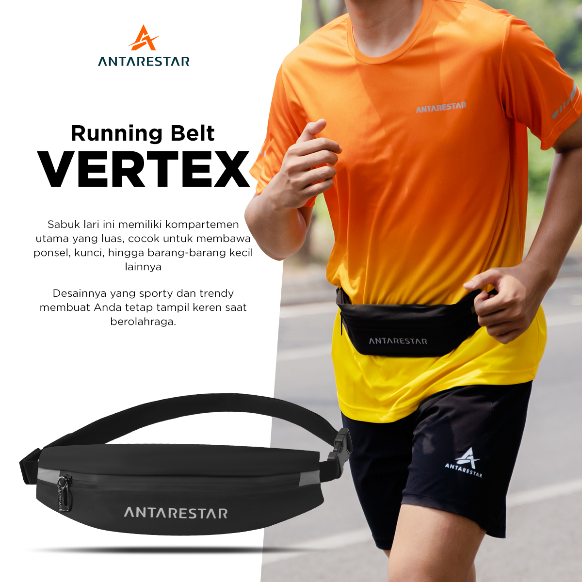 Jual ANTARESTAR Official - Running Belt Vertex Tas Pinggang Olahraga ...