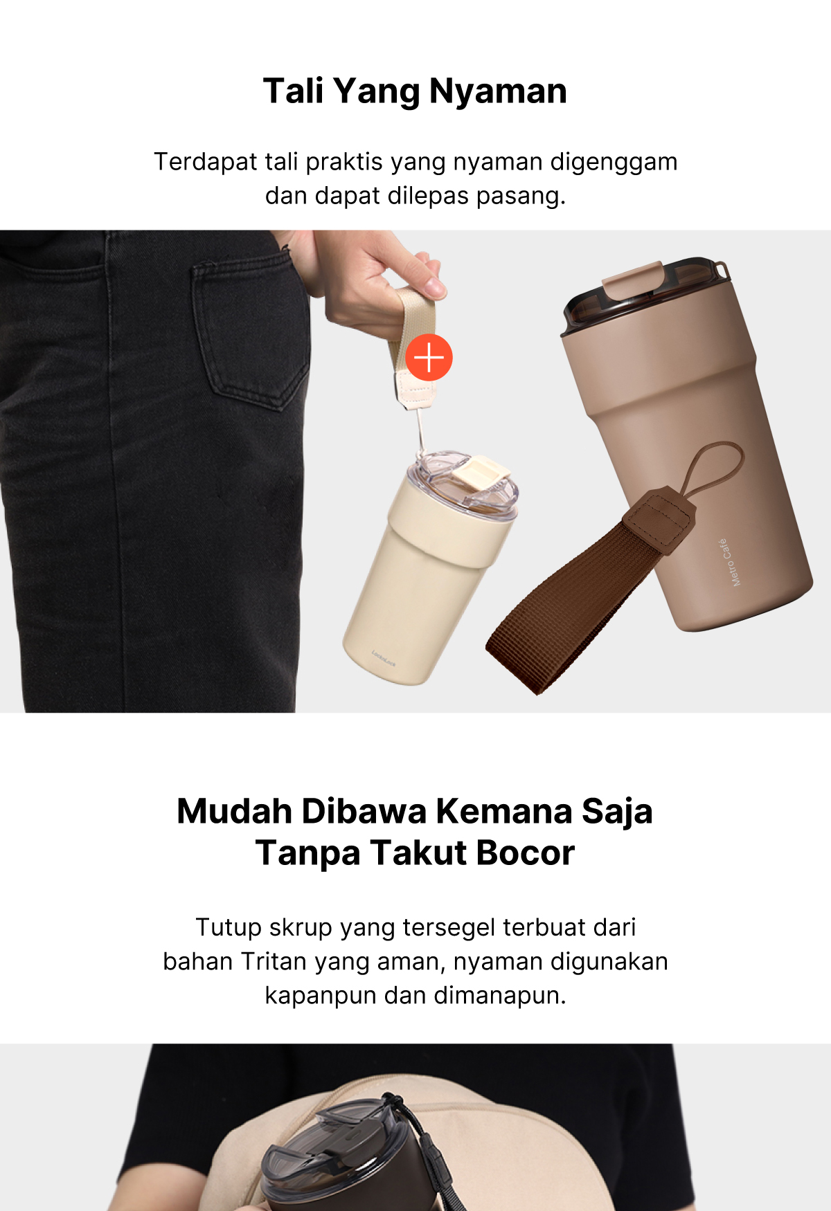 Jual LocknLock Metro Cafe Ceramic Coating Tumbler 500ml - LHC4357 ...