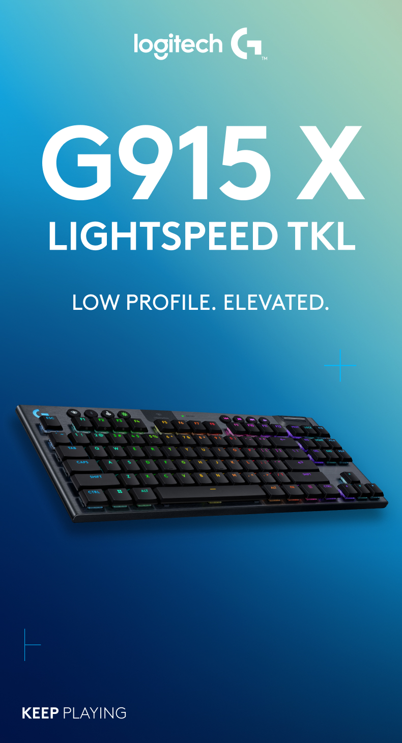 Jual Logitech G915 X Keyboard Gaming Wireless LIGHTSPEED TKL, Keycap ...