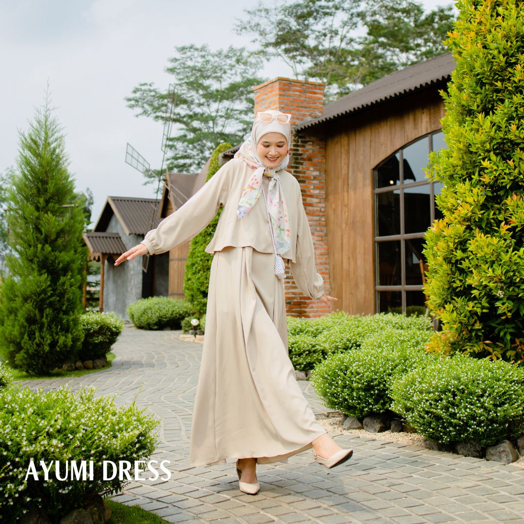 Jual [CLEARANCE SALE] HIRA - Vana Asha Ayumi Dress Pasteline Crepe ...