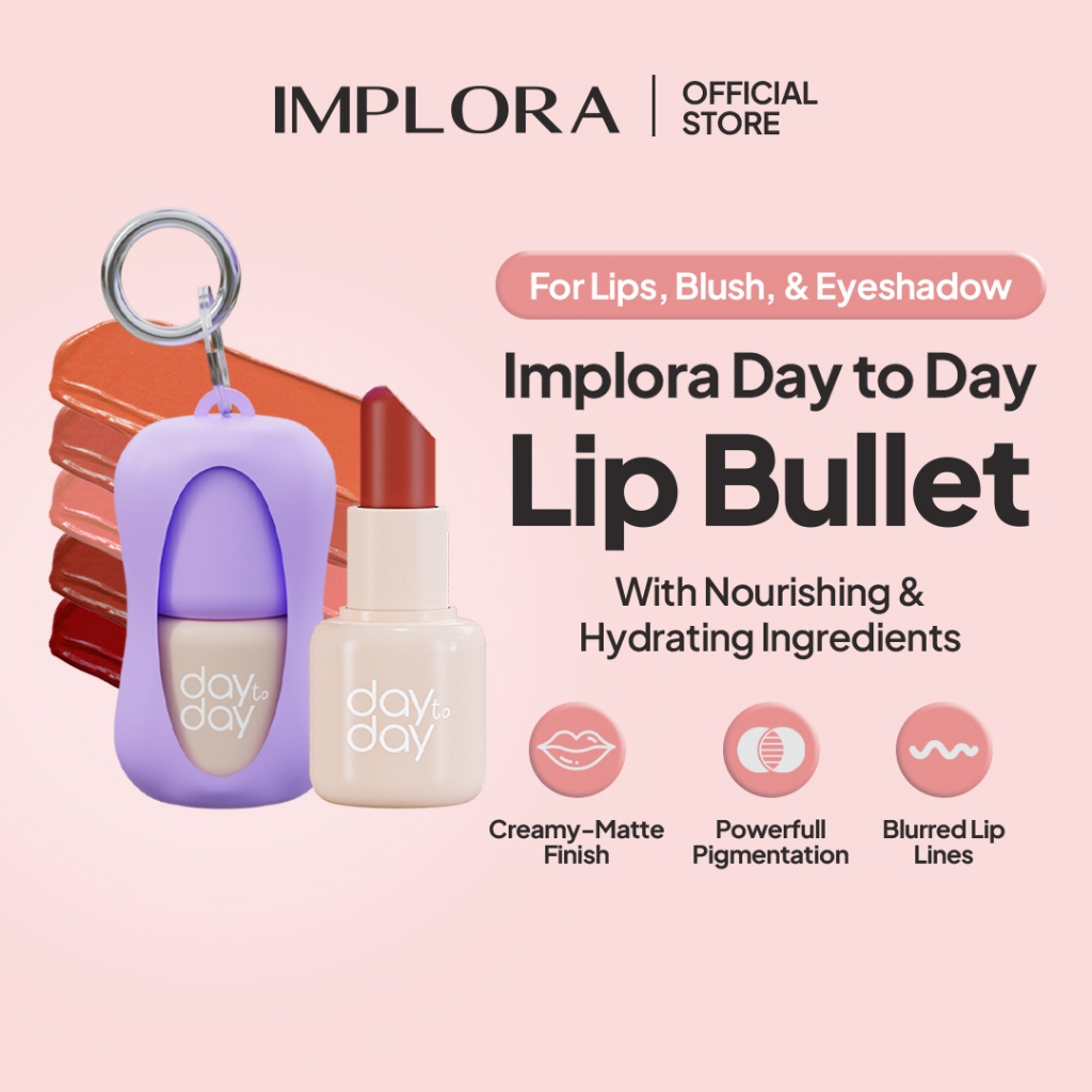 Jual Implora Day to Day Lip Bullet/Keychain/Lipstick | Shopee Indonesia