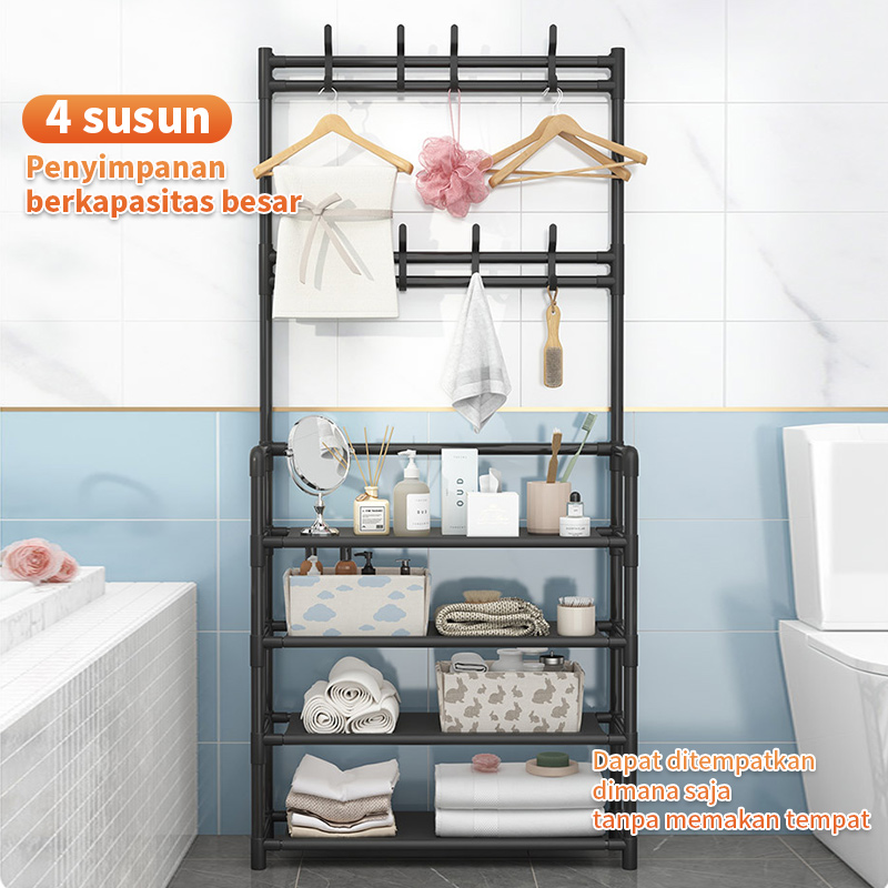 Jual GM Bear Rak Gantungan Baju Rak Susun Serbaguna P0564 - Rak Sepatu ...