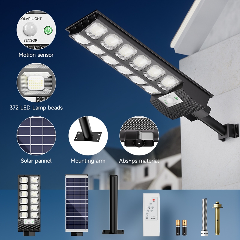 Jual GLEAMARC Lampu Solar LED 400W/800W/1000W/1200W Sensor Tenaga Surya ...