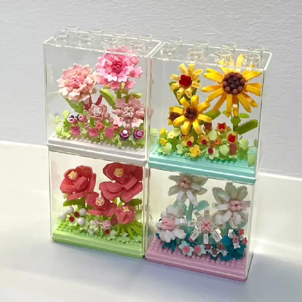 Jual LOZTOYS Bricks Bunga DIY / Buket Nano Blocks / Puzzle Susun Balok ...