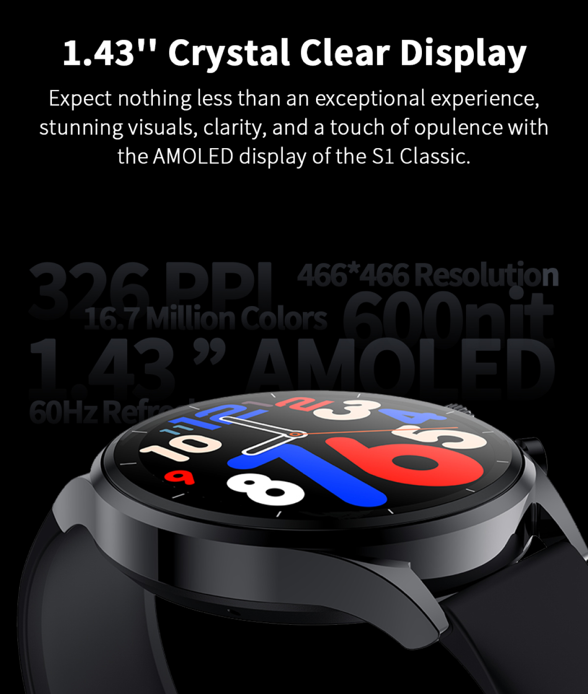 Jual Black Shark S1 Classic Smartwatch | ENC Bluetooth Call | 100 ...