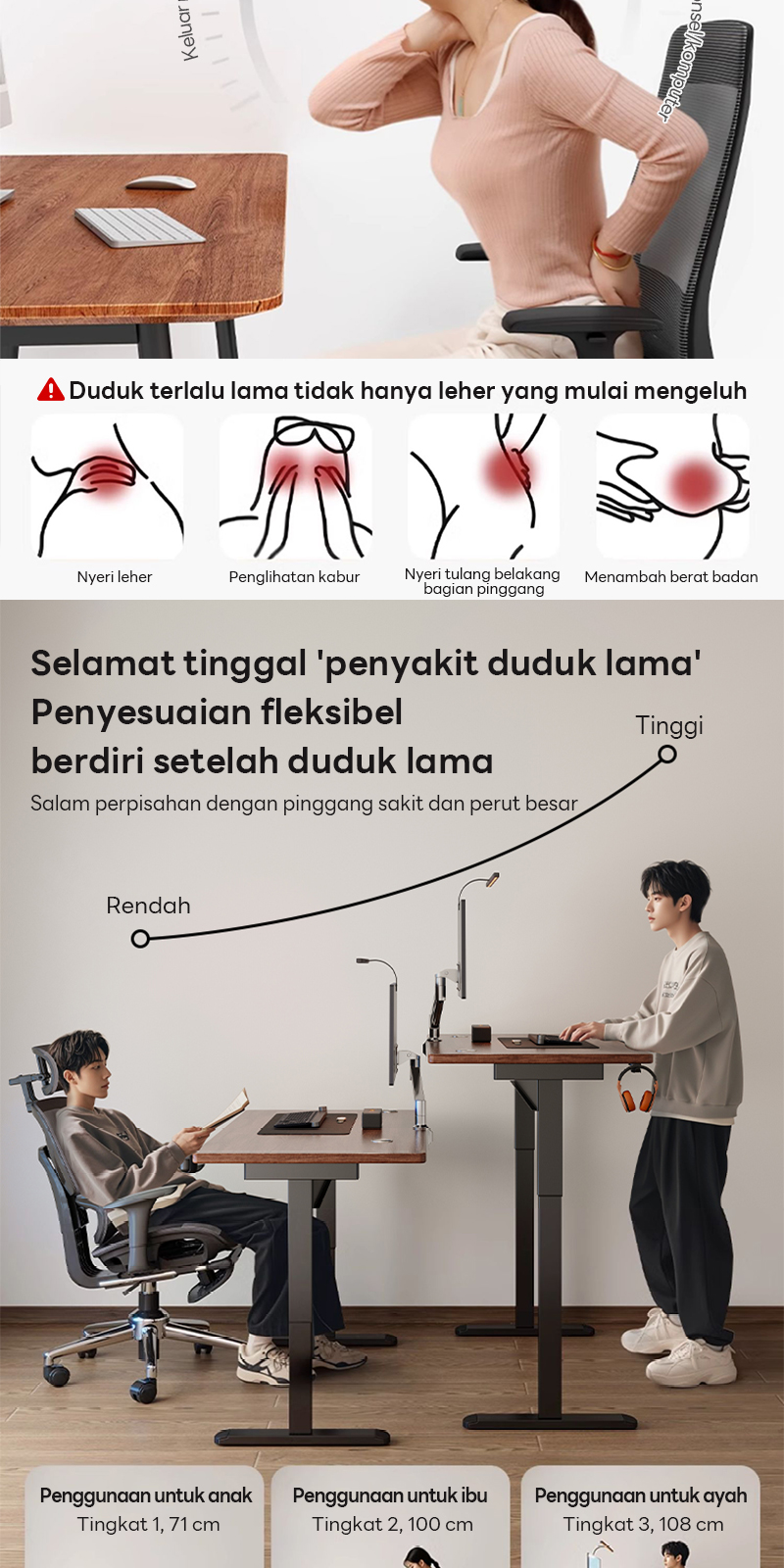 Jual Xpanse Meja Kerja Elektrik Meja Belajar Meja Komputer Meja Kantor ...