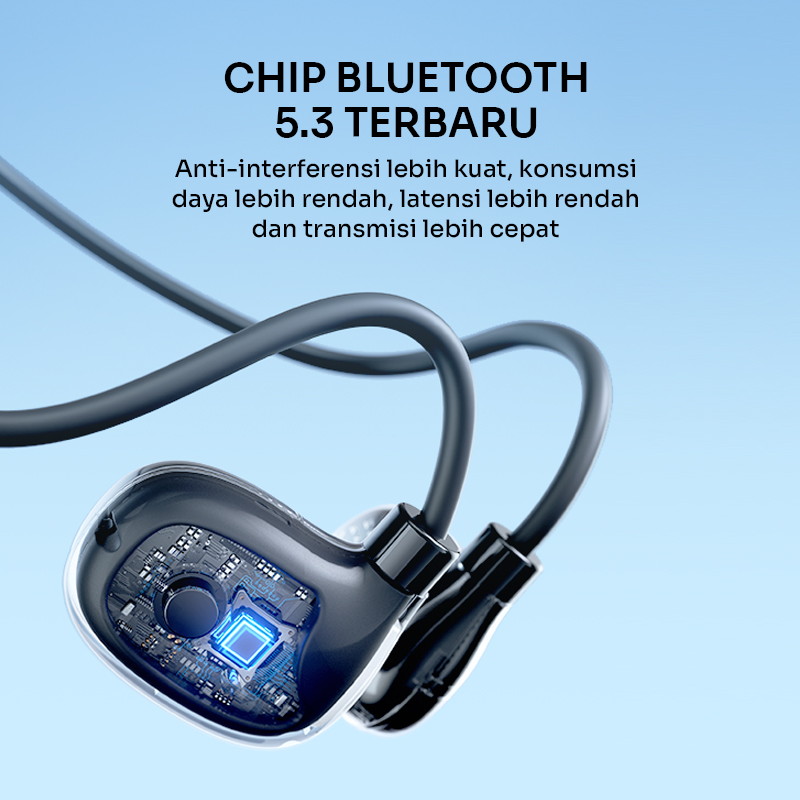 Jual ROBOT Sport OWS Wireless Call Noise Cancellation Headphone Open ...