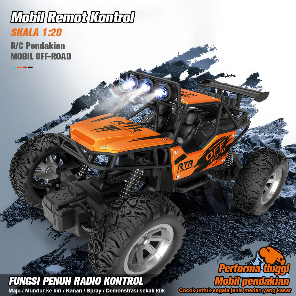 Jual Tatajoy Mainan Mobil Remote Control Offroad Alloy Climbing Car RC Rock Crawler Powerful RC ...