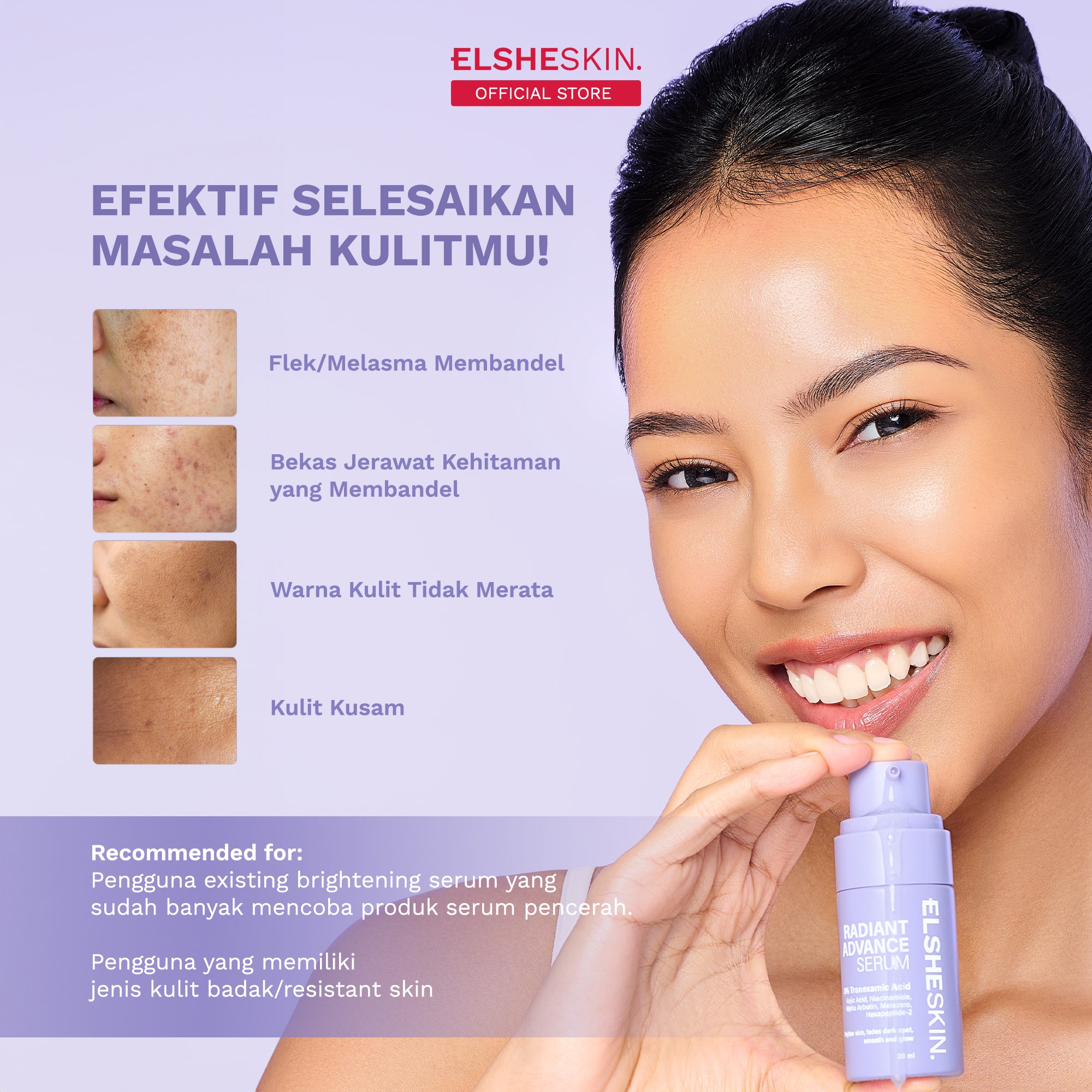 Jual Elsheskin Radiant Advance Serum 20ml Brightening Serum Cerahkan ...