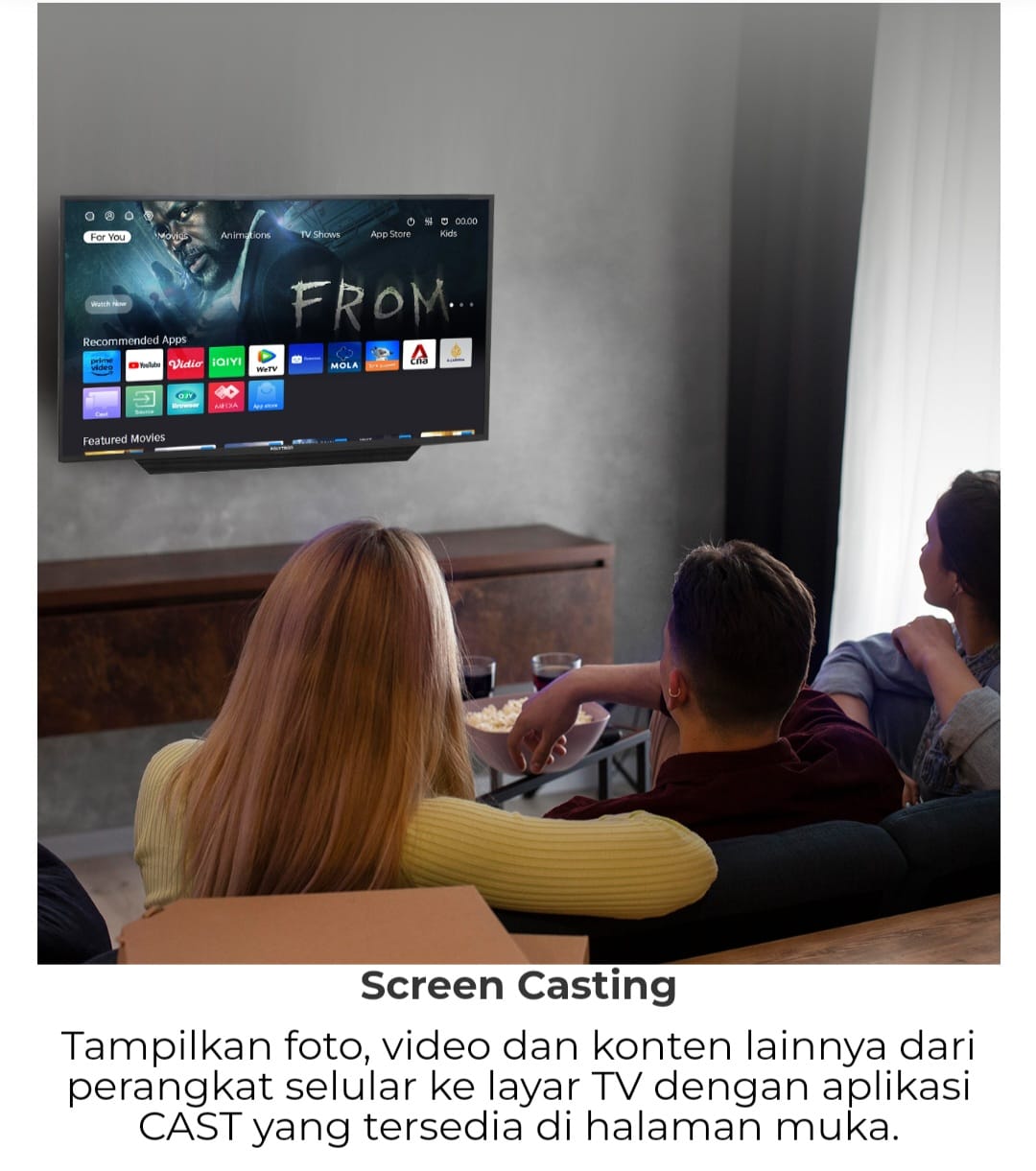 Jual POLYTRON Smart TV Digital DVB-T2 24 32 40 43 Inch - PLD 32CV1869 Free Mola 1 Tahun | Shopee ...