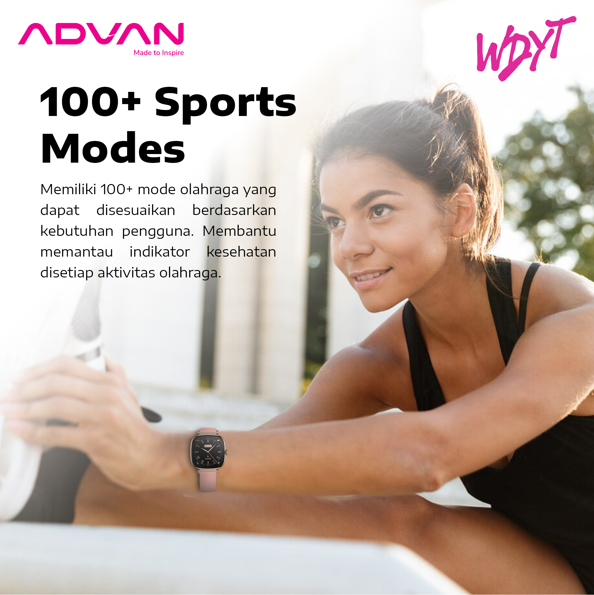 Jual [EXCLUSIVE LAUNCH] ADVAN Smartwatch WDYT 1.7" Super Amoled Smart ...