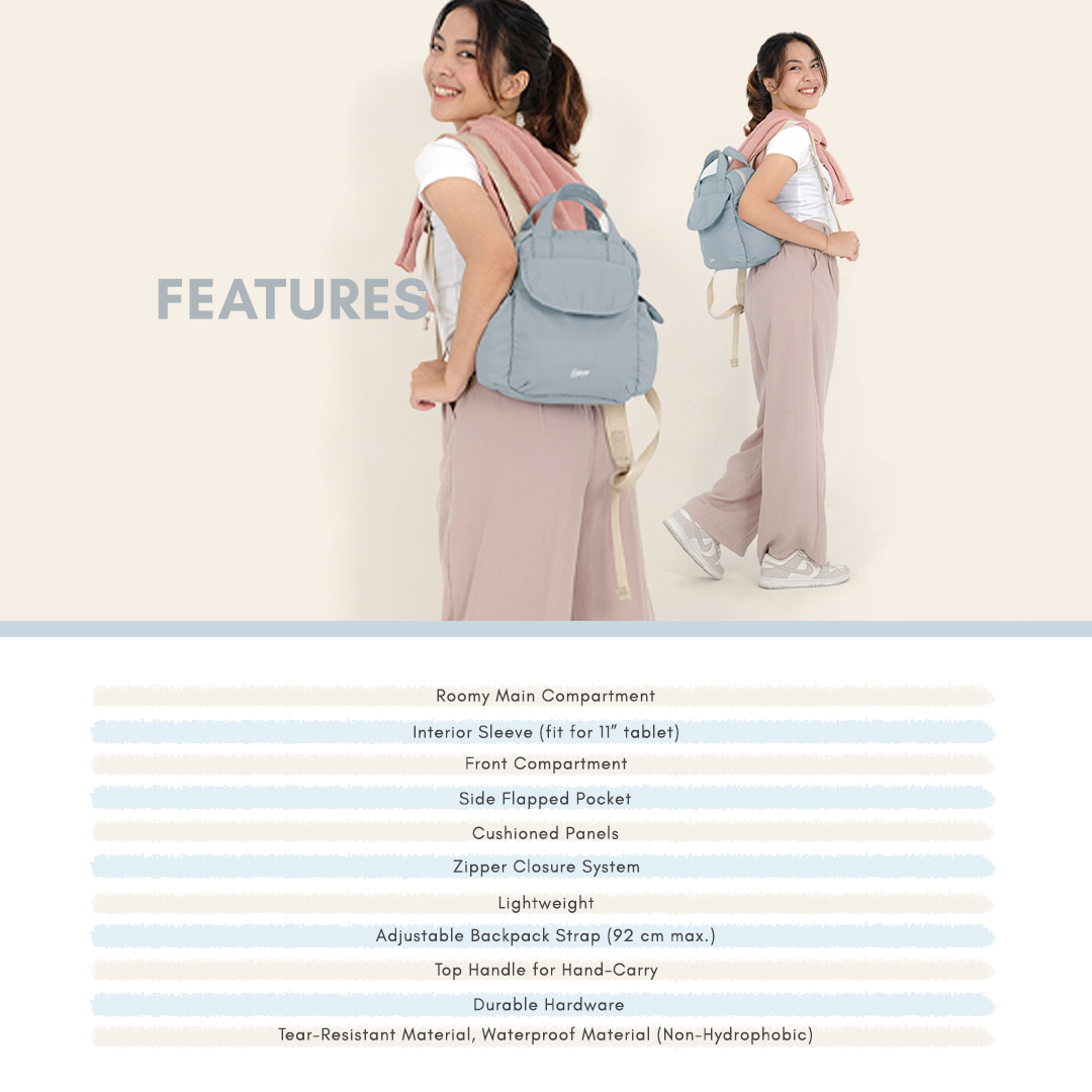 Jual Bigmo Tara Cloud Mini Dusty Rose Backpack Tas Ransel Kecil Khusus ...