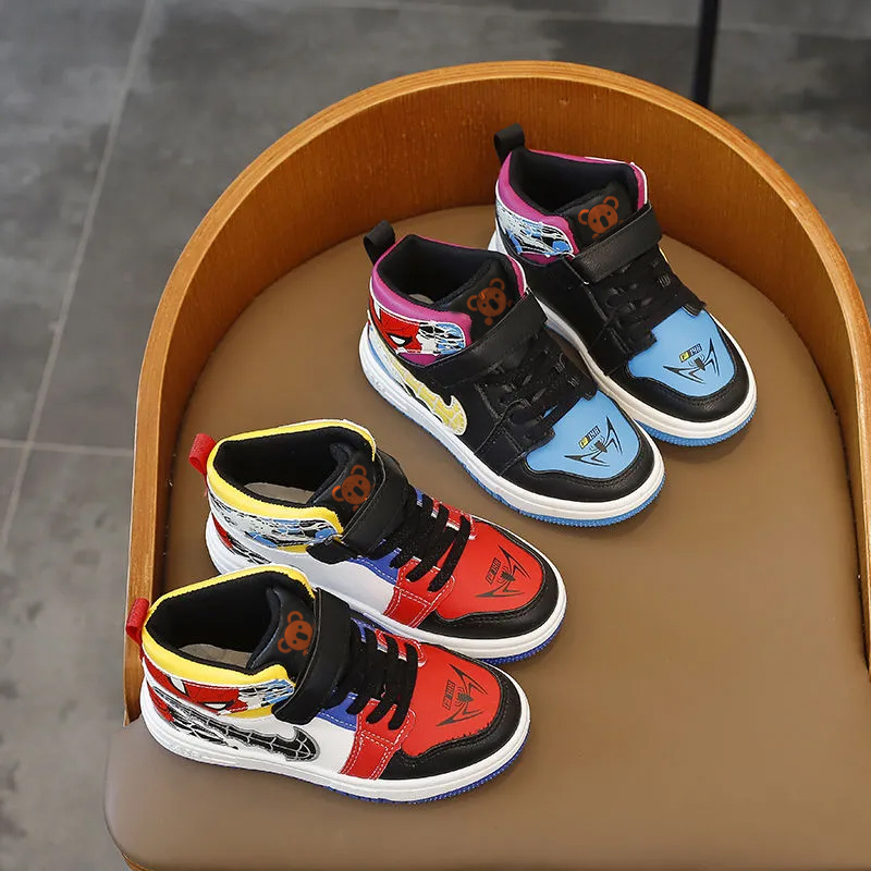 Jual MOSBO Sepatu Anak Cowok Spiderman Sepatu Boot Anak Cowok Cewek ...