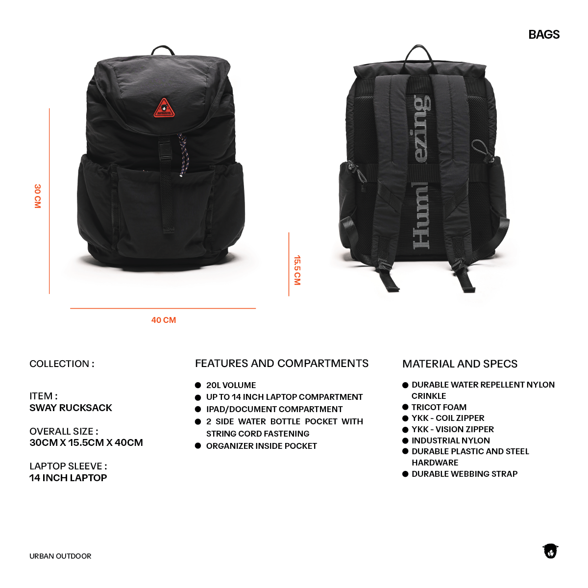 Jual Humblezing Bag Sway Rucksack | Shopee Indonesia