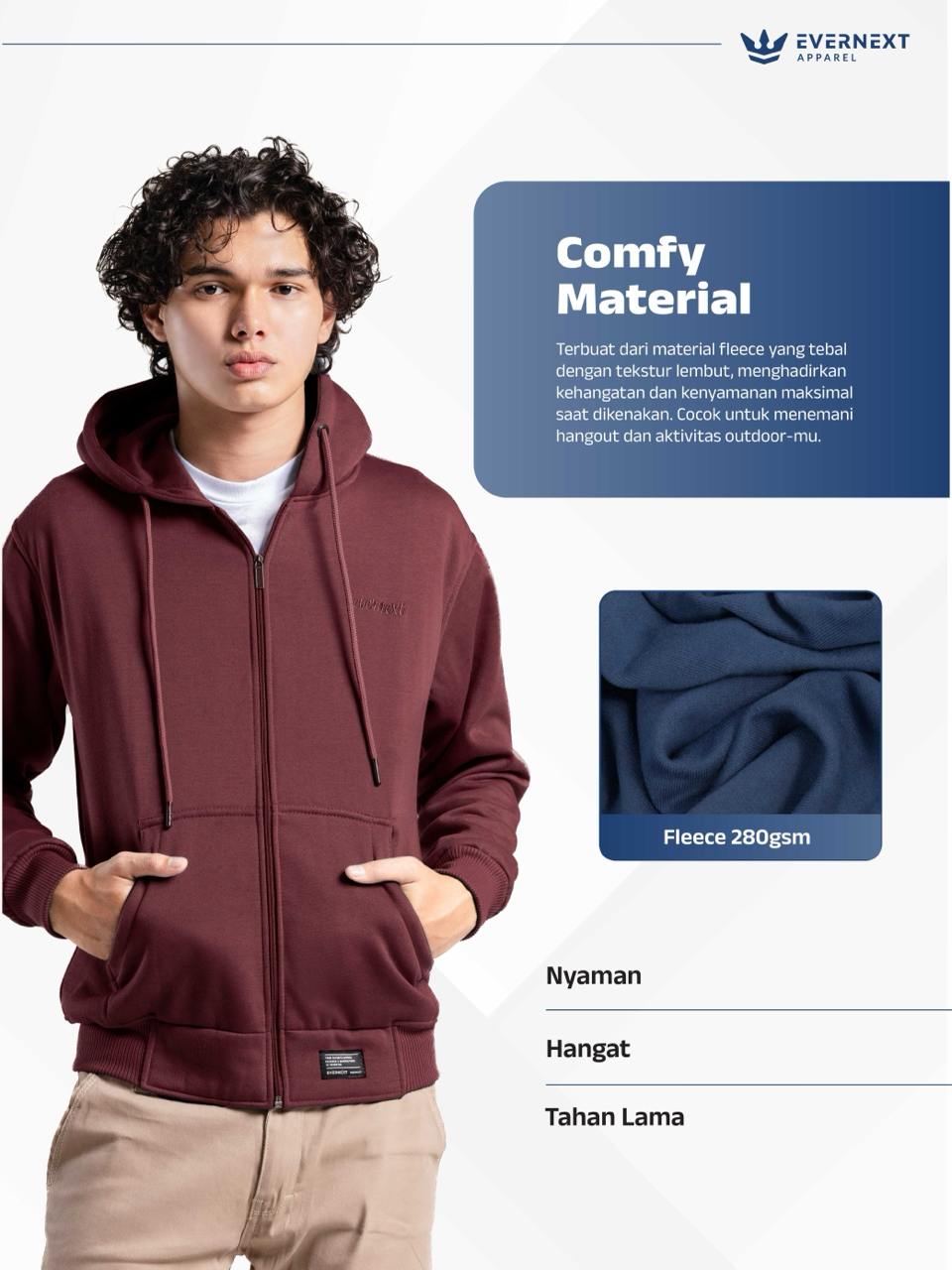 Jual Evernext - Jaket Polos Pria Wanita Jaket Hoodie Pria Sweater Polos ...