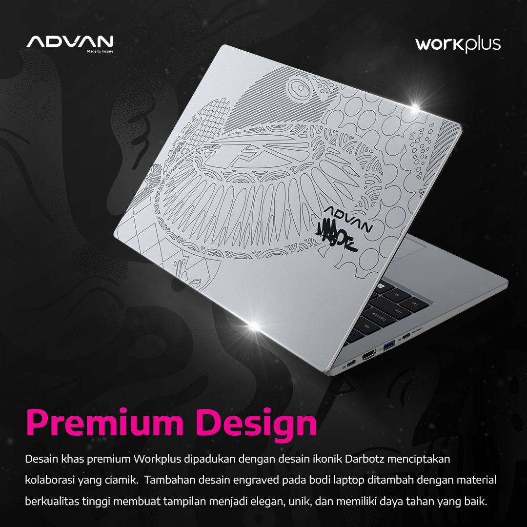 Jual [FREE POWERBANK LAPTOP] ADVAN X DARBOTZ Laptop Workplus AMD Ryzen 7 7735HS 16GB/512GB 14 ...