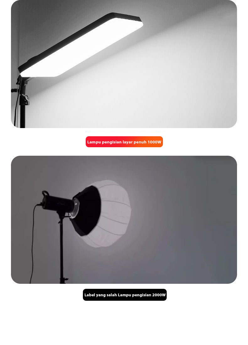 Jual KAIY Lampu panel datar video LED 11/16/19/24/32 inci +Tripod ...