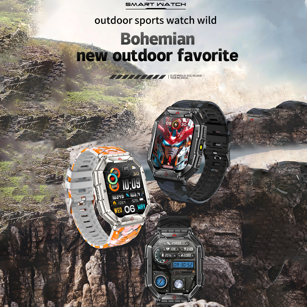 Jual LDS KR82 Smartwatch Pria Jam Tangan smartwatch Anti Air 1ATM HD ...