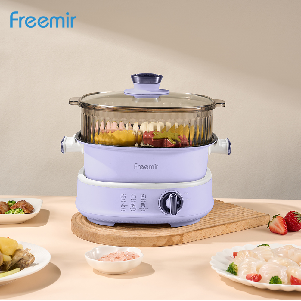 Jual freemir Panci Kukus Listrik Low Watt Portable Cooker Multifungsi ...