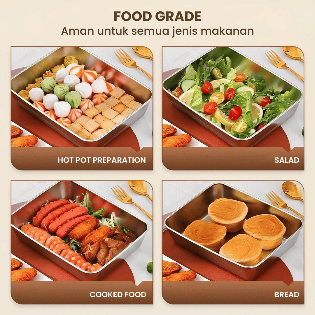 Jual FUNNYCOOK Food Box Isi 5pcs - Food Container Tempat Menyimpan ...